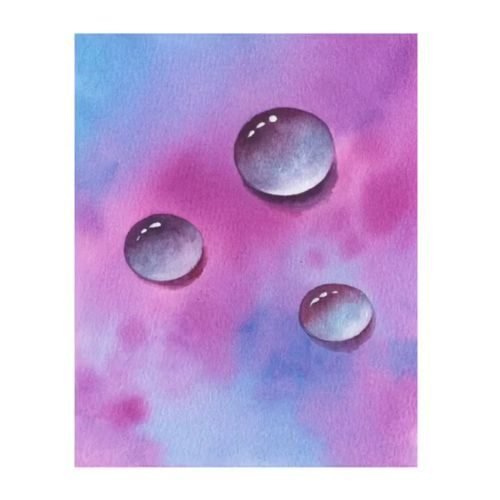 How to paint water drops with watercolor? – BUJO ART