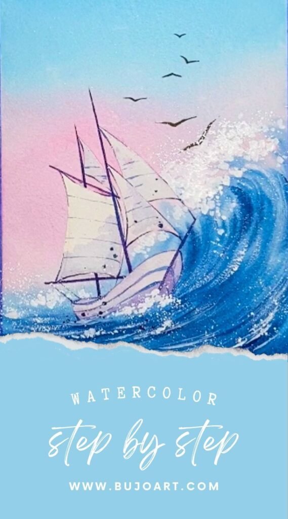 Step By Step Painting Boats Paint By Watercolor Bujo Art