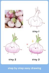 how to draw garlic step by step – BUJO ART