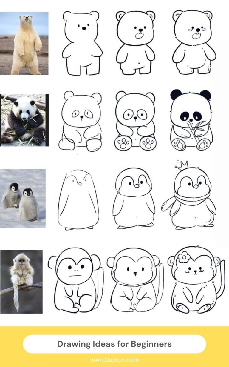 32+ Easy Doodles Drawing Ideas for Beginners – BUJO ART
