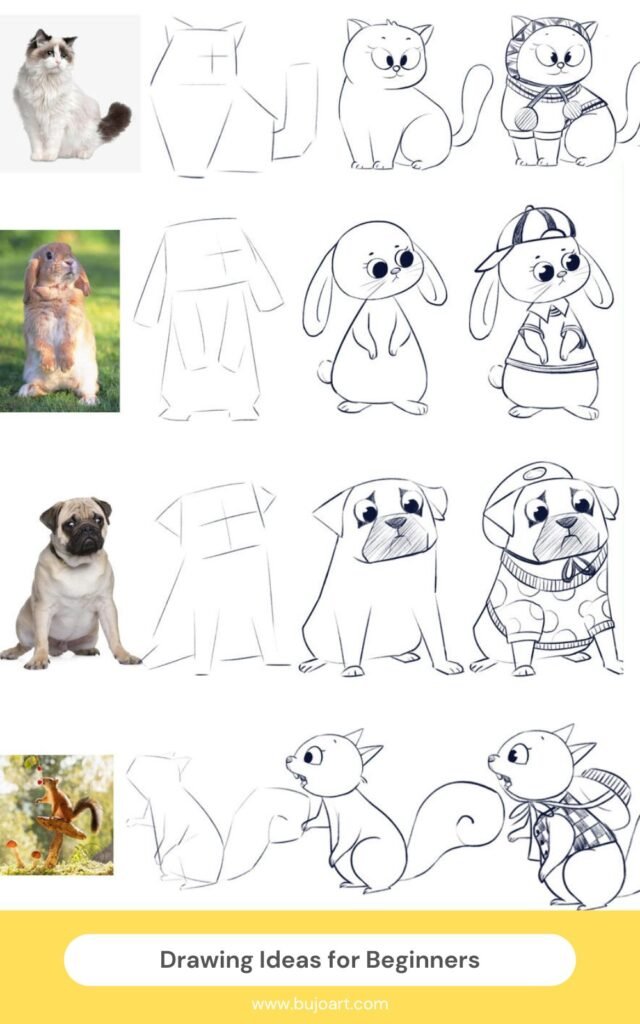 32+ Easy Doodles Drawing Ideas for Beginners – BUJO ART