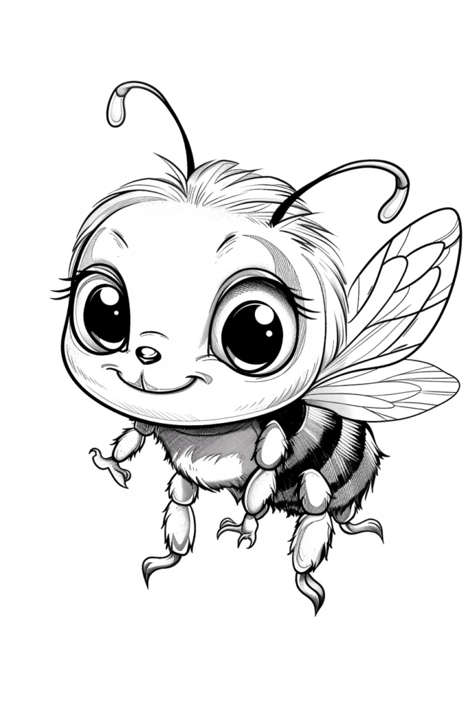 bee coloring pages printable – BUJO ART