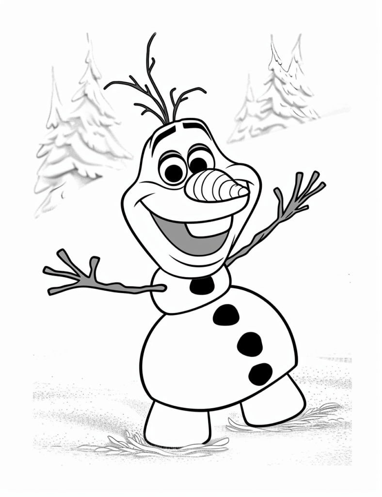 cartoon christmas coloring pages cartoon coloring pages printable ...