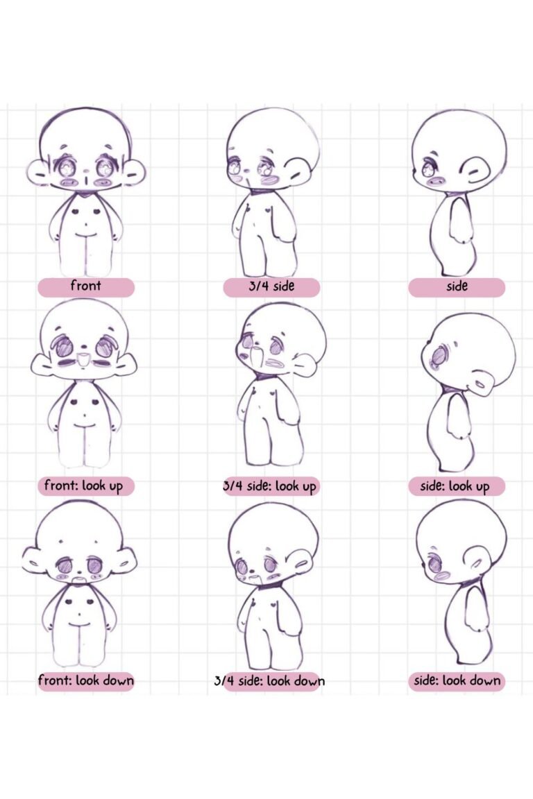 How to draw a chibi body – BUJO ART