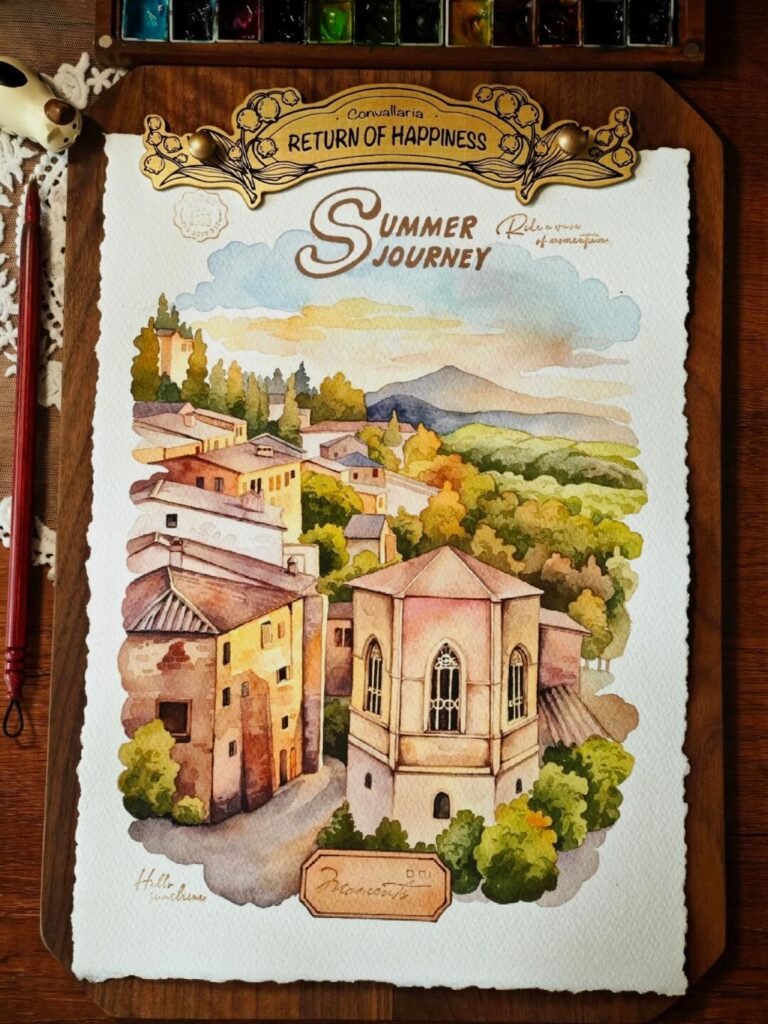 Sketchbook Art Journaling with Watercolor Painting Ideas – BUJO ART